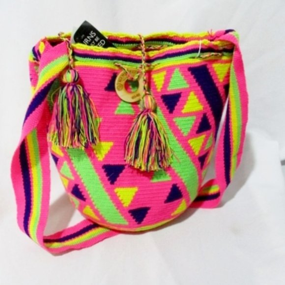WAYUU TAYA | Bags | New Wayuu Taya Kilim Serape Ethnic Tapestry Bag ...